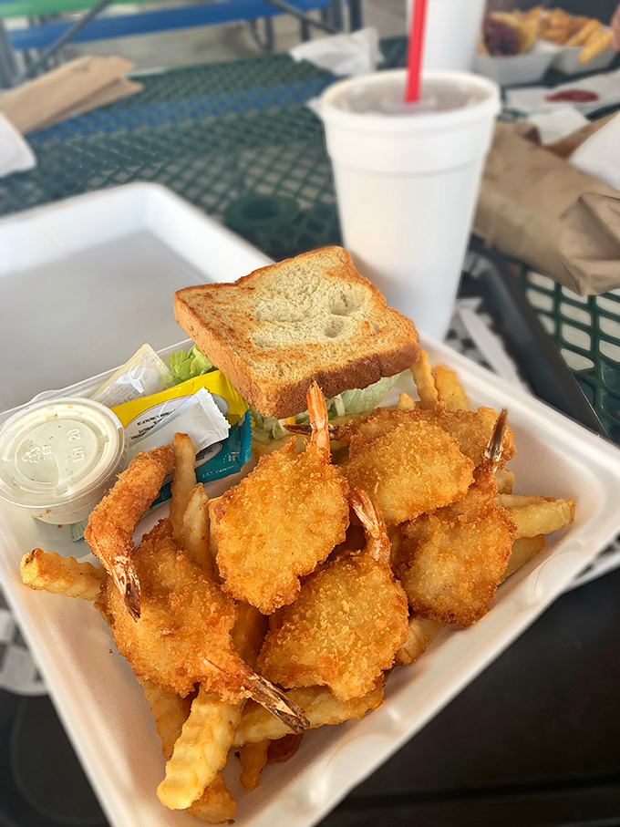 A fish basket that proves fast food doesn't mean forgettable food. Crispy, golden perfection that tastes like summer, regardless of season.