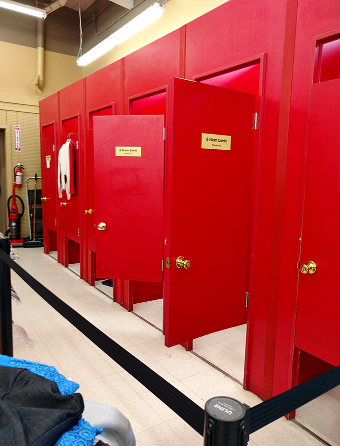 The fitting rooms &ndash; those judgment-free zones where thrift store optimism meets the reality of whether those vintage jeans actually fit.