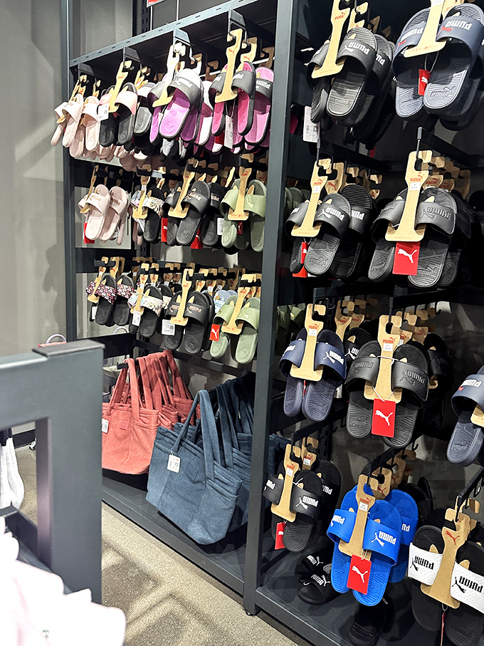 The flip-flop wall&mdash;where summer dreams are born and beach vacations begin to take shape, one colorful footbed at a time.