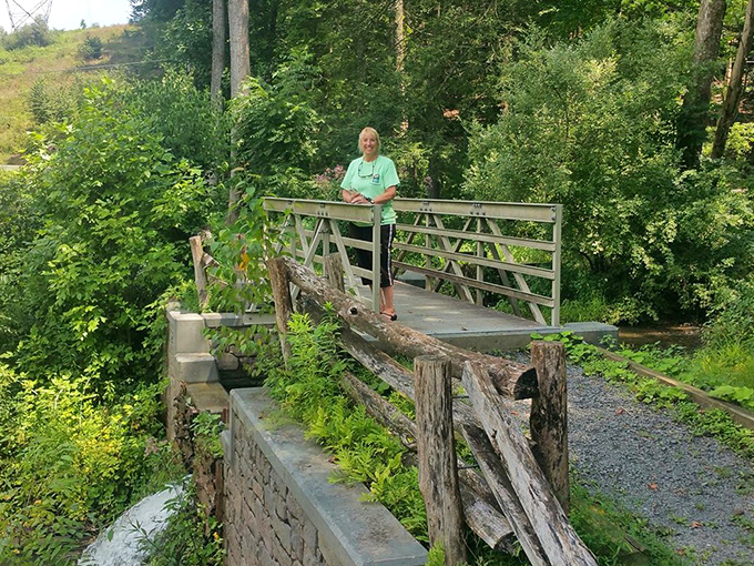This footbridge isn't just connecting two pieces of land&mdash;it's connecting visitors to the timeless pleasure of simply being outdoors.