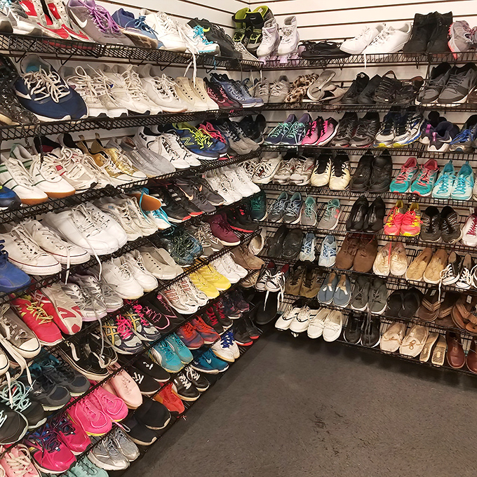 A footwear collection that would make Imelda Marcos weep tears of jealous admiration and wonder.