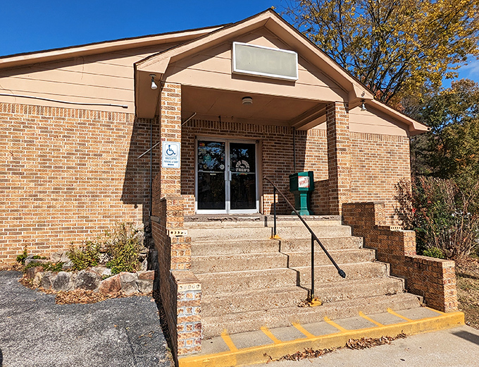 This unassuming brick building houses community services where staff know your name and your business is finished before your coffee gets cold.