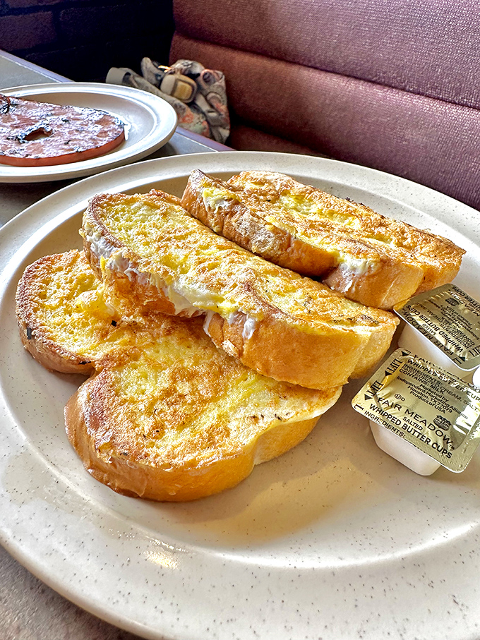 French toast that's actually worth getting out of bed for&mdash;golden, crispy edges giving way to a custardy center that puts ordinary breakfast to shame.