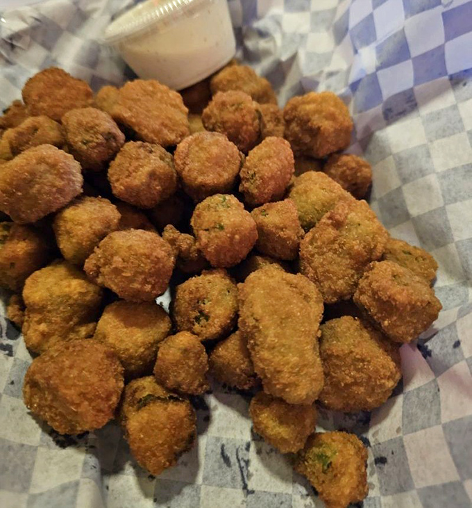 Fried okra: the vegetable for people who think they don't like vegetables. Crispy, golden nuggets of Southern comfort in a basket.