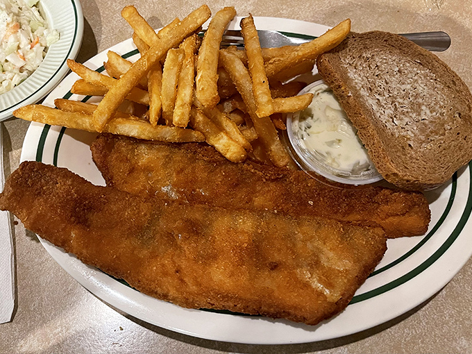 Fish and fries executed with the precision of a well-run diner - no pretense, just solid execution.