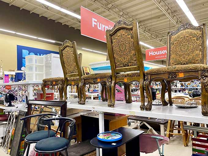 These ornate dining chairs have seen family dinners more dramatic than any reality TV show. Now they await your holiday gatherings.