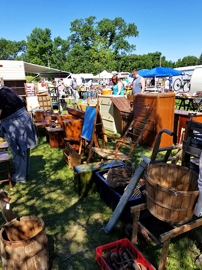 Wooden barrels, vintage furniture, and enough rustic charm to make even the most dedicated minimalist reconsider their life choices.