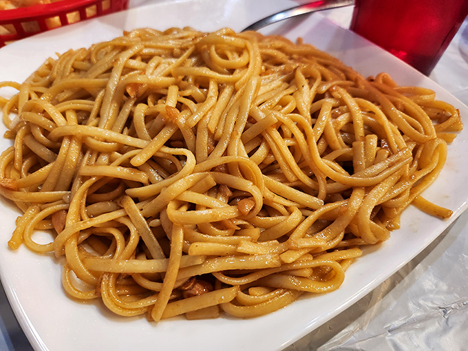 These garlic noodles aren't just a side dish&mdash;they're the supporting actor who steals the show. Simple perfection that haunts your food dreams.