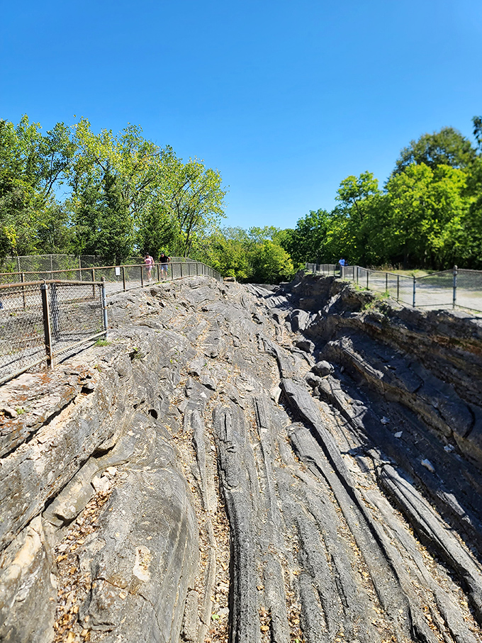 Mother Nature's own art installation. These glacial grooves are like prehistoric fingerprints left by ice giants who roamed the earth.