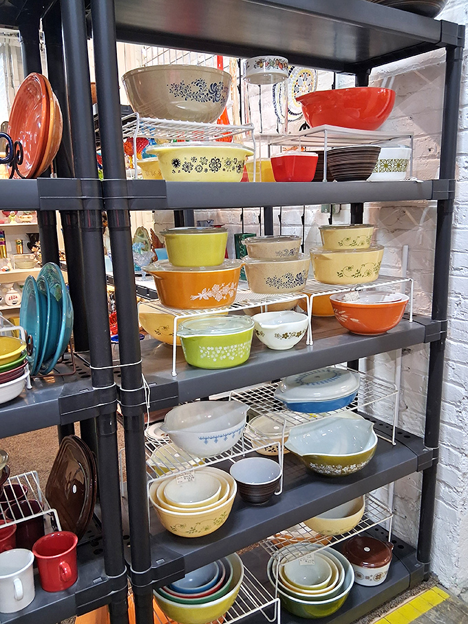 The Pyrex rainbow&mdash;kitchen workhorses from grandma's era that somehow make modern cookware seem disposable by comparison.