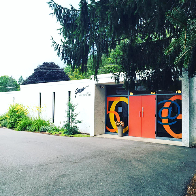 The Gmeiner Art & Cultural Center's bold entrance proves that small towns can deliver big artistic statements without the pretension of metropolitan galleries.