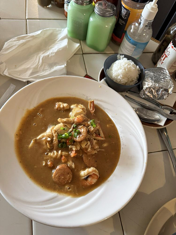 Gumbo that looks like it contains the secrets of the universe&mdash;or at least the secrets to making Tuesday infinitely better than Monday.