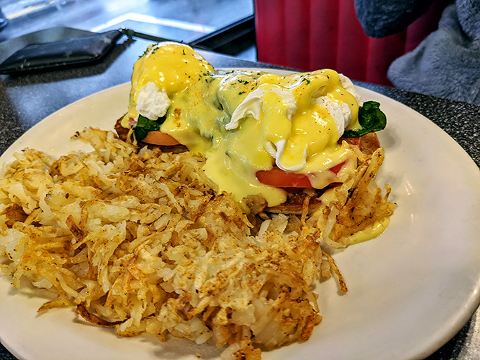 When hash browns achieve that perfect golden-brown exterior, they deserve their own moment of silence before being devoured.