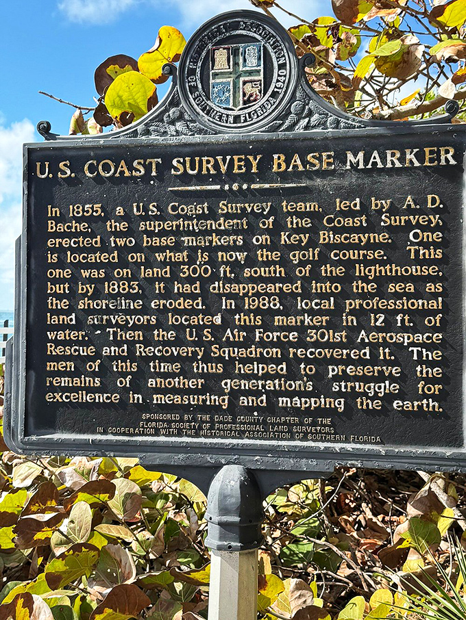 History buffs rejoice! This marker tells tales of surveyors and scientists who mapped our coastlines long before GPS told you to "turn left at Starbucks."