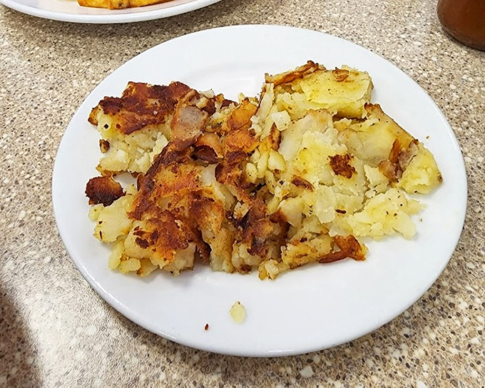 Home fries that achieve the impossible &ndash; crispy edges with pillowy centers. These golden nuggets are the real treasure of Nevada.