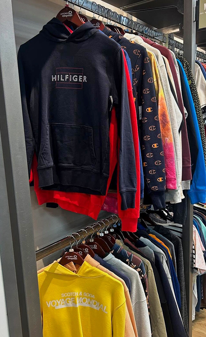 Designer hoodies that whisper "I've got style" without screaming "I've got debt." That Hilfiger piece is practically winking at you.