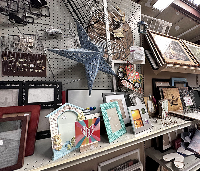 Picture frames and decorative stars create the perfect gallery wall without the gallery price tag. Your empty walls are begging you.