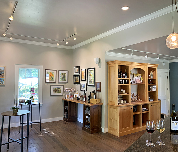 Wine tasting rooms with modern elegance and old-world soul make you forget you're technically still working through your to-do list.