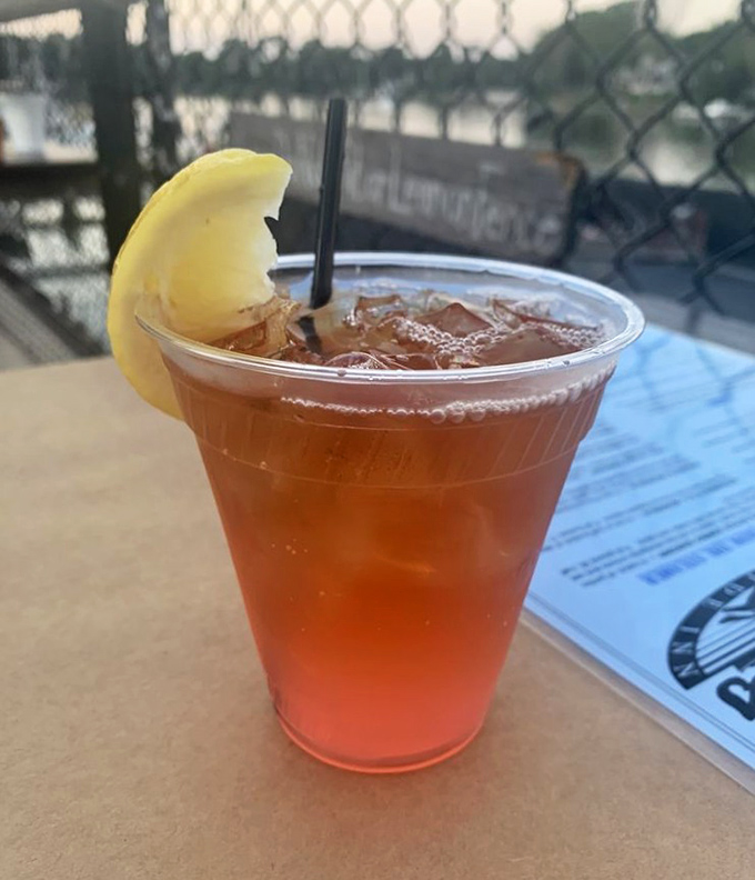 A perfectly mixed iced tea lemonade &ndash; because cracking crabs is thirsty work, and sometimes beer just won't do.