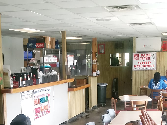 The counter service setup at Walker's&mdash;where barbecue dreams are ordered, fulfilled, and occasionally cause spontaneous happy dances.