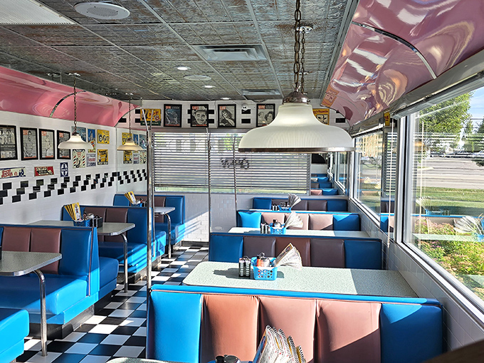 The diner's interior doesn't just serve food&mdash;it serves nostalgia without the surcharge. Those pendant lights have illuminated first dates and family traditions alike.