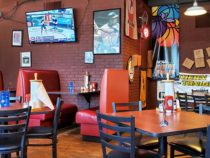 Red booths, sports on TV, and barbecue aromas &ndash; it's like someone built a restaurant around your happiest food memories.