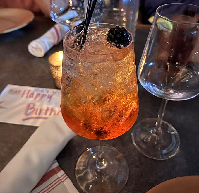 This Italian spritz glows like a Floridian sunset and refreshes like jumping into the pool after a day at the parks.