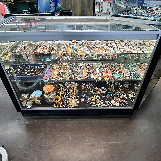 The jewelry counter &ndash; where someone's forgotten treasures become your new statement pieces at prices that won't require a second mortgage.