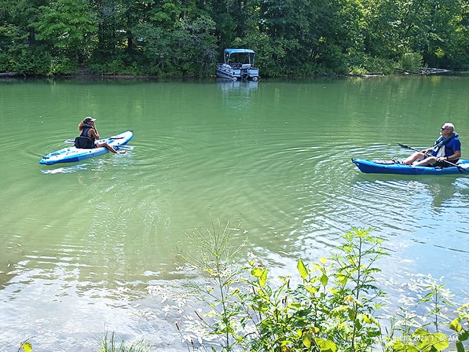 Kayaking Summit Lake &ndash; where social distancing was cool long before it was mandatory. Just you, a paddle, and endless blue therapy.