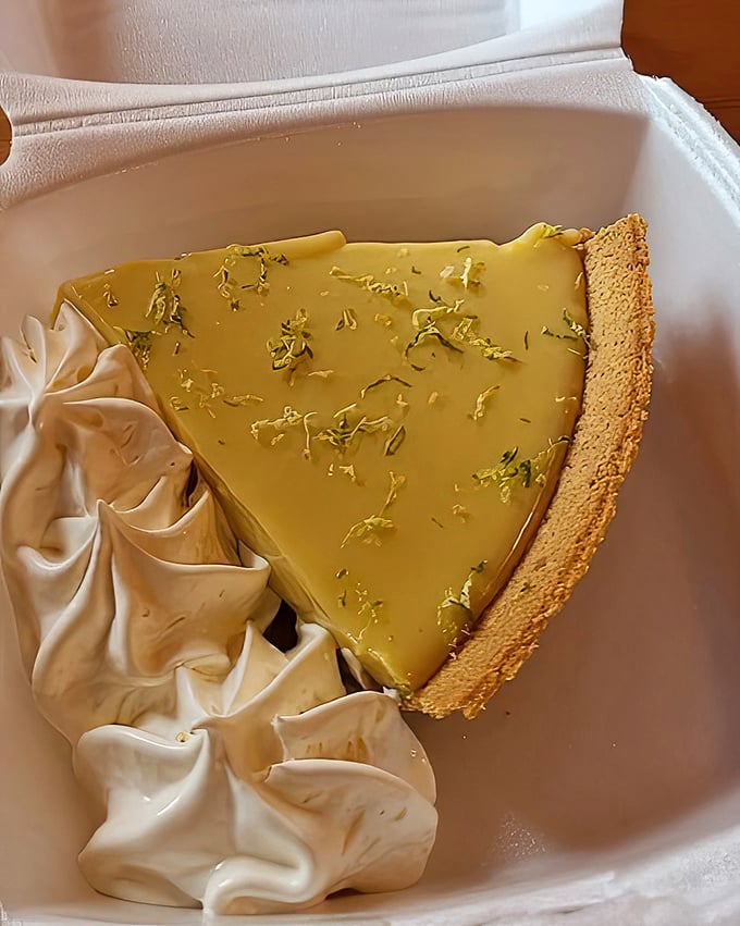 Key lime pie that strikes the perfect balance between sweet and tart. That graham cracker crust deserves its own fan club.