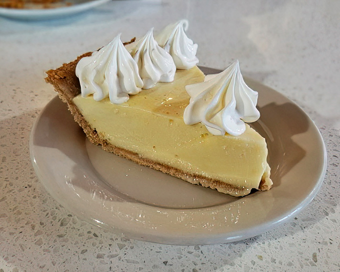 Key lime pie that strikes the perfect balance between tart and sweet—Florida's signature dessert done exactly right.