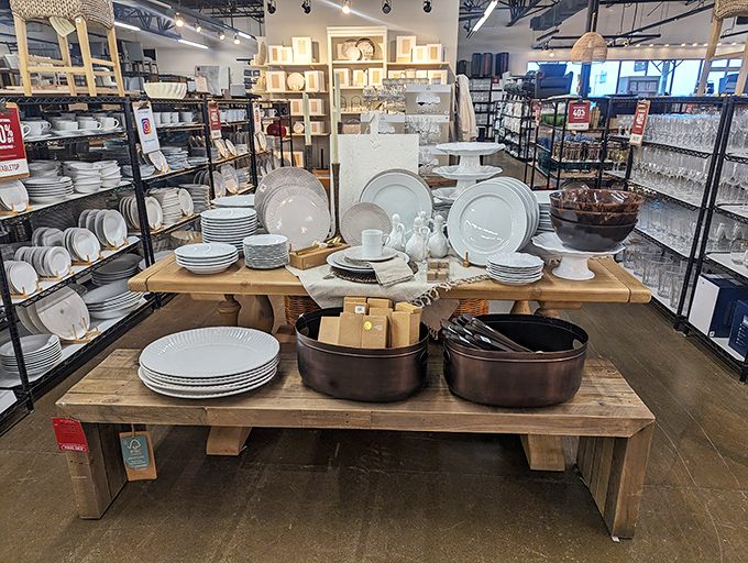 Dish-play of affection! Elegant tableware arranged like a Food Network set, ready to elevate Tuesday night spaghetti to a five-star experience.