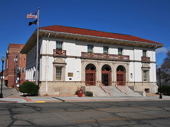 The La Junta Post Office stands as a testament to when public buildings were designed to inspire, not just function. Mail never looked so dignified.