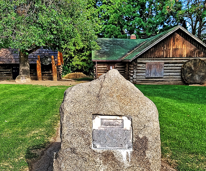 Log cabins at the Lassen Historical Museum&mdash;where California history doesn't require expensive interactive exhibits to tell its story.