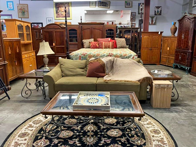 An entire living room setup that whispers, "Yes, you can afford to be this sophisticated" with its elegant arrangement.