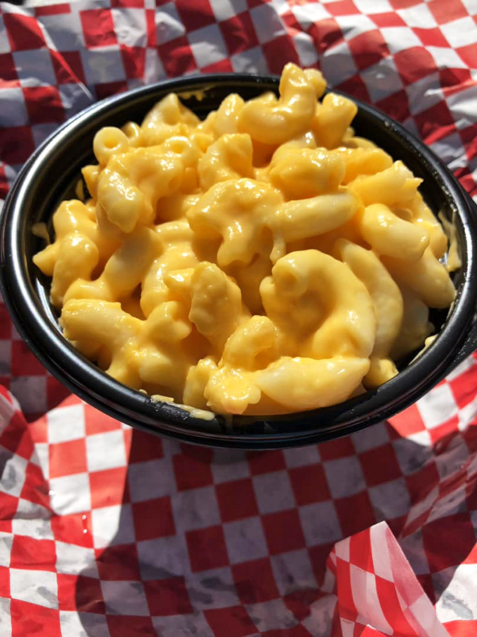 Mac and cheese that achieves the perfect balance between creamy and structured &ndash; architecture you can eat with a spoon.