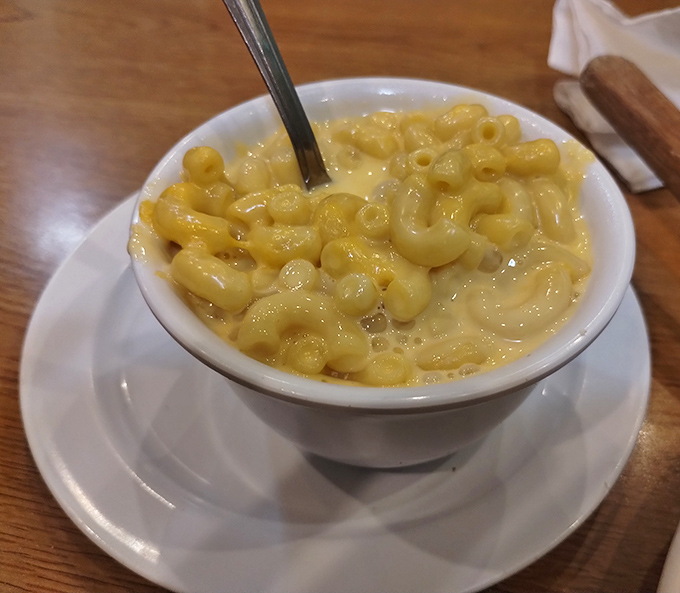 Their mac and cheese doesn't pretend to be fancy&mdash;it knows exactly what it is: childhood bliss in a bowl.