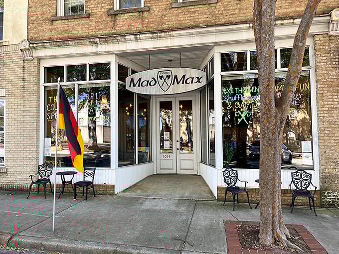 This welcoming storefront promises the kind of local shopping where they remember your name and your dog's.