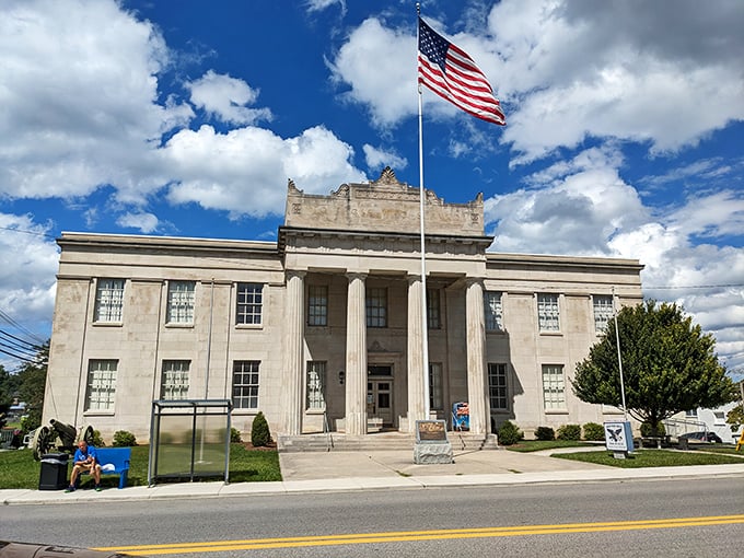 The Mercer County War Museum flies Old Glory proudly, reminding visitors of the sacrifices made by local heroes throughout history.
