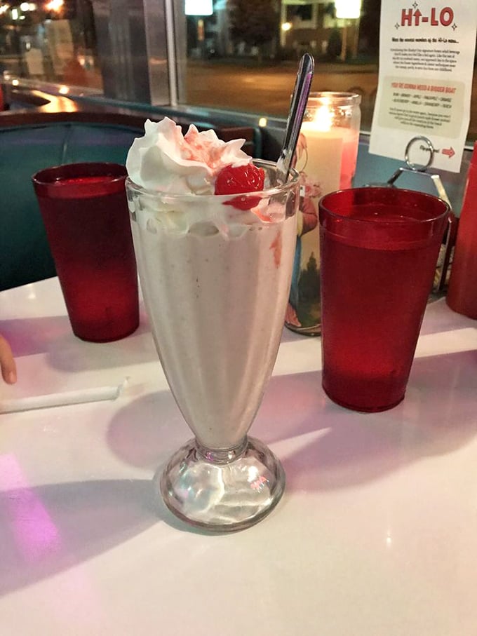 A milkshake so thick it defies physics and so pretty it demands a portrait. The cherry on top isn't just garnish&mdash;it's the exclamation point.