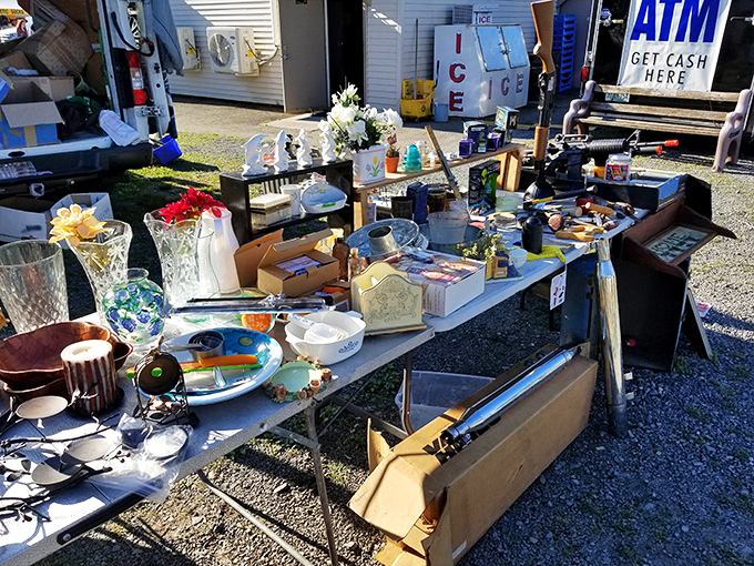Nostalgia served family-style! This collection of household goods has grandmothers everywhere saying, "I had that exact same candy dish in 1972!"