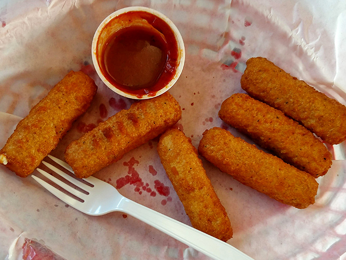 Golden-brown mozzarella sticks with that perfect pull-apart cheese stretch &ndash; the kind that makes everyone at the table suddenly become your best friend.