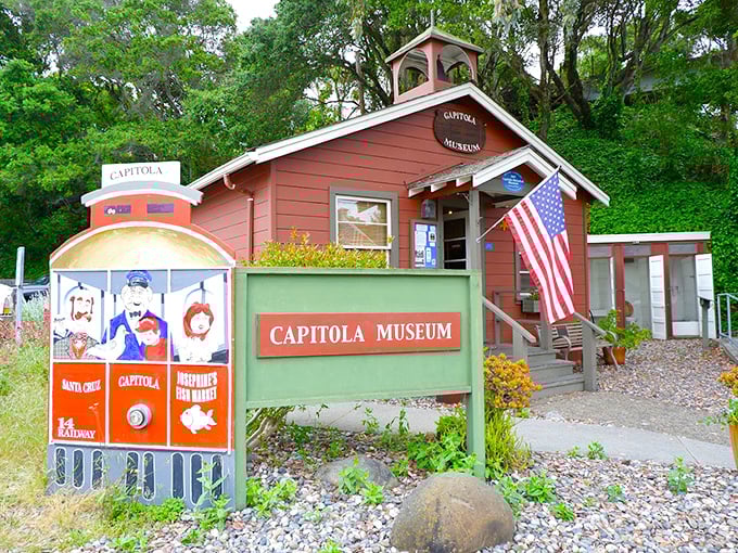 The charming Capitola Museum, housed in what looks like a storybook cottage, preserves the town's colorful past with equal parts pride and whimsy.