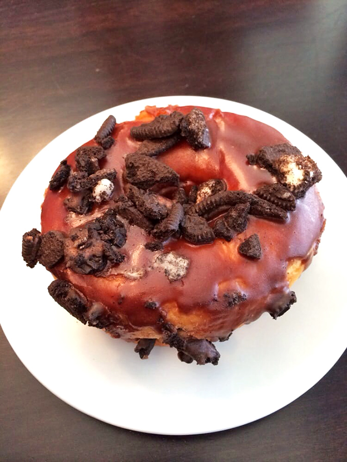 Not all heroes wear capes &ndash; some wear Oreo crumbles on pink frosting. Donut perfection that's worth every minute on the treadmill. 