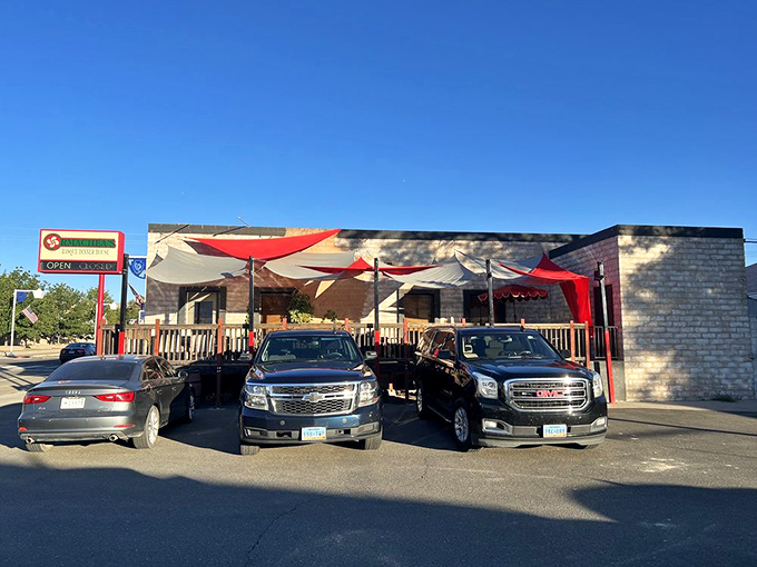 Ormachea's colorful awnings and outdoor seating create an oasis of culinary delight where the desert meets delicious dining possibilities. 