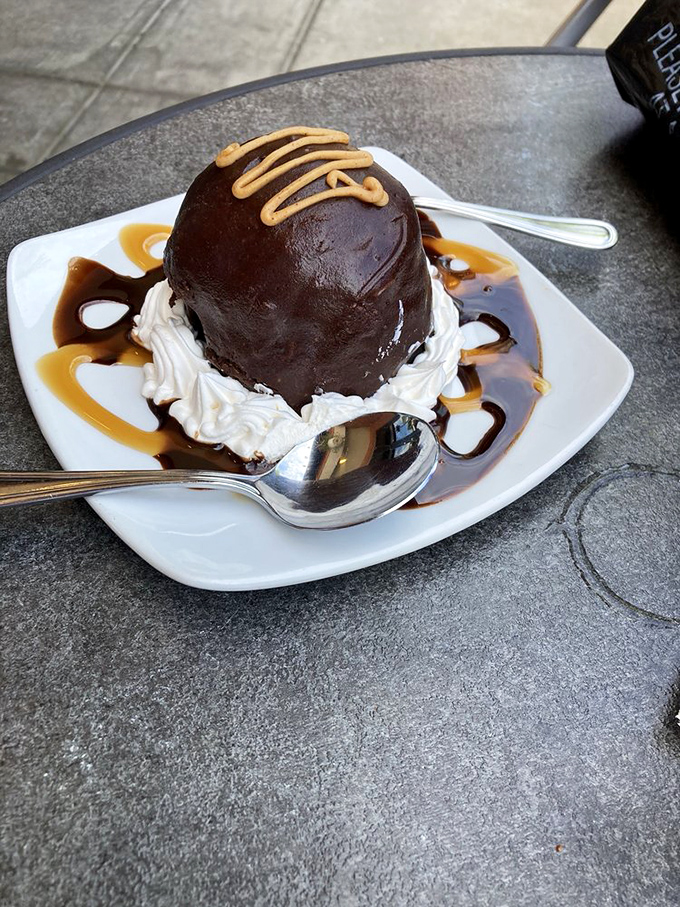 Chocolate dome dessert that doesn't just satisfy your sweet tooth&mdash;it throws a party for it. 