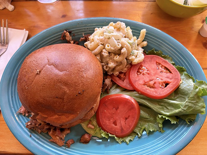 A sandwich that deserves its own ZIP code &ndash; hearty, handcrafted, and served on what might be the best homemade bun in Colorado.