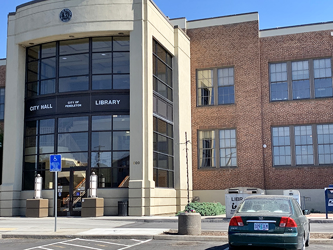 Pendleton's City Hall and Library complex blends modern functionality with classic design elements&mdash;knowledge and governance under one roof.