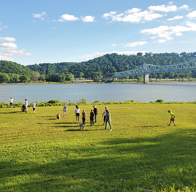 Summer days by the river where the dress code is casual and the entertainment budget is exactly zero dollars.