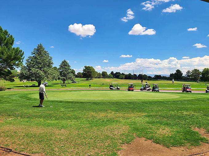 Golfers find their bliss on perfectly manicured greens, where the biggest hazard might be getting distracted by those mountain views.
